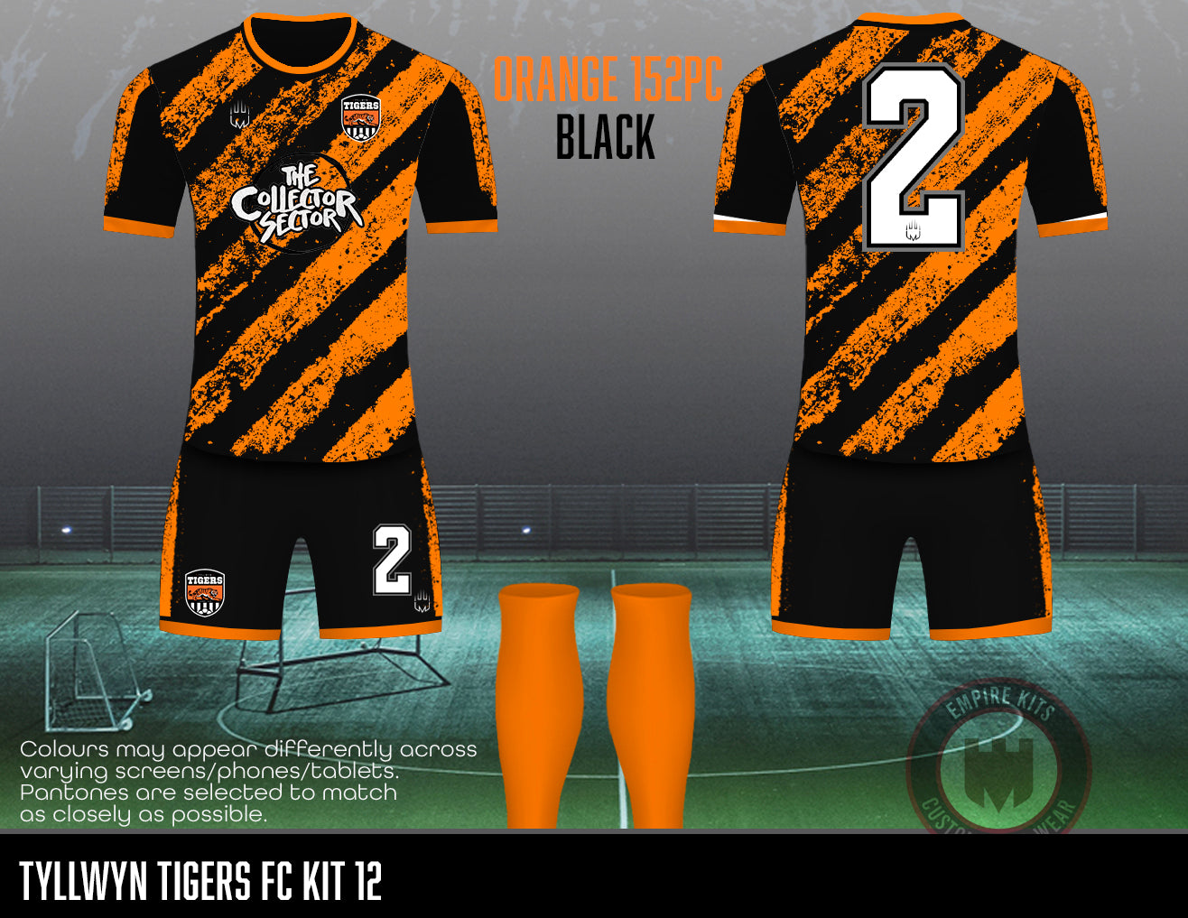 Tyllwyn Tigers FC outfield kit (orange) – empirekits
