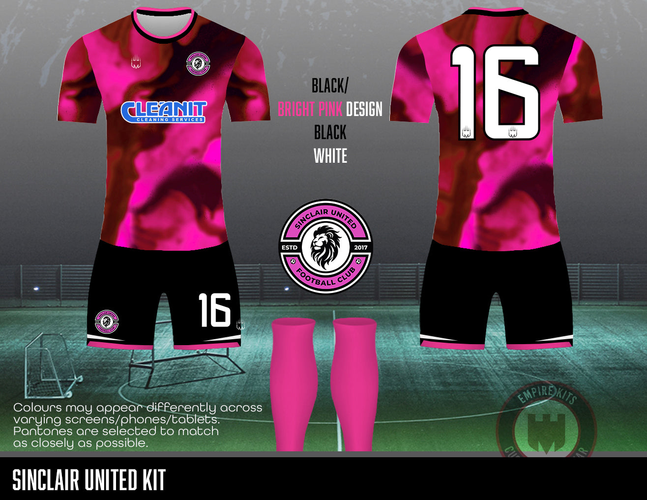 Sinclair United FC - Home Kit (U9 United -pink) – empirekits