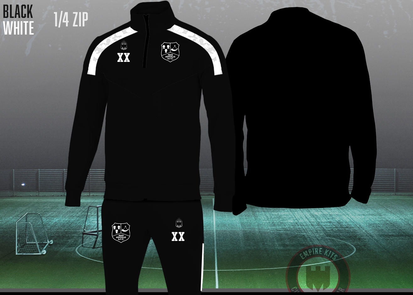 Ashville Football Club - 1/4 Zip Tracksuit – empirekits