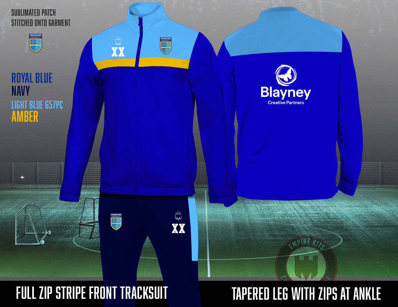 Cogenhoe United Football Club - Full Zip Tracksuits – empirekits