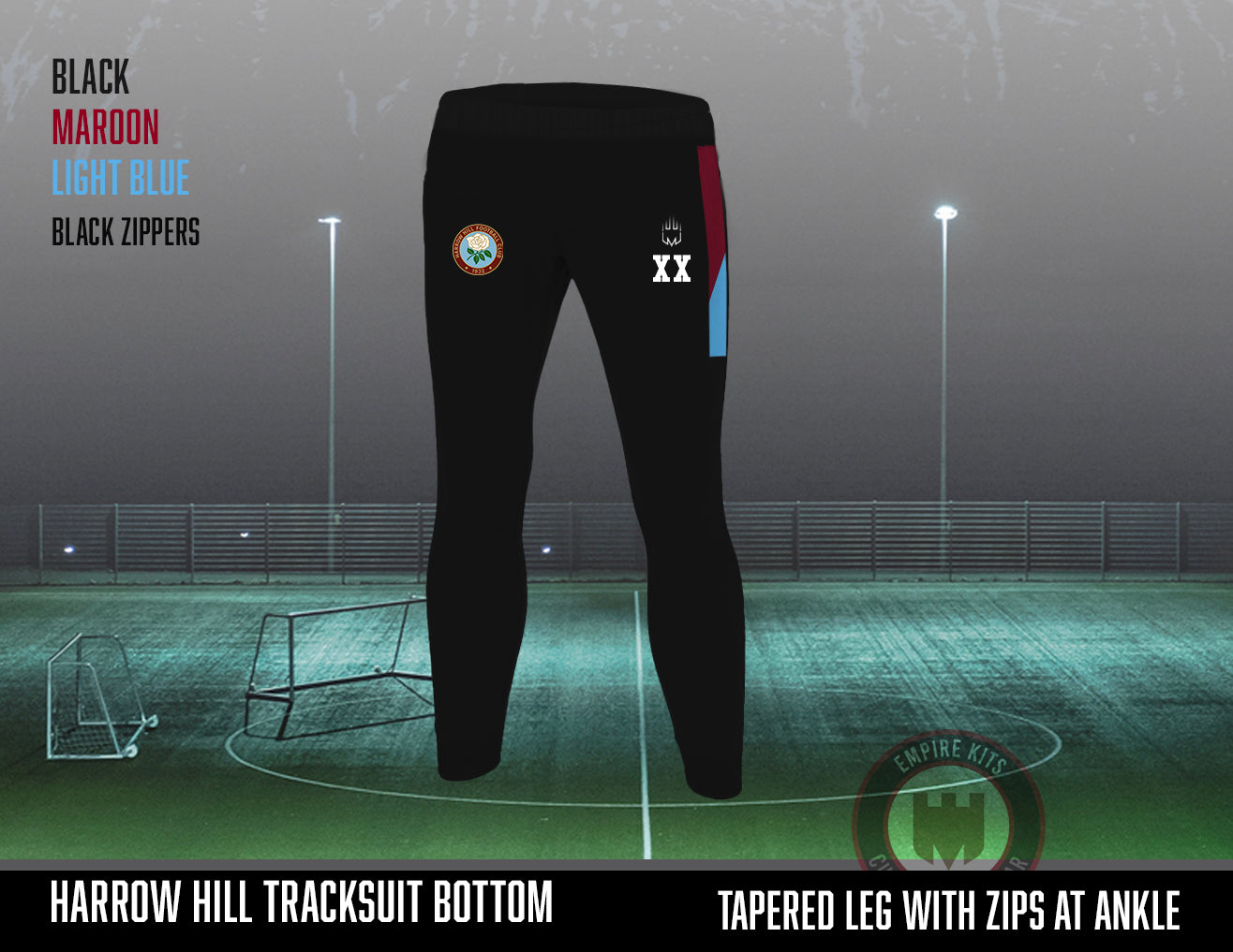 Harrow hill - Tracksuit Bottom (black) – empirekits