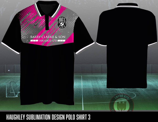 Haughley United Pro Team Polo Shirt (Black) – empirekits
